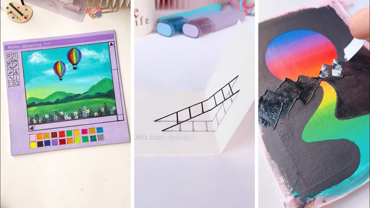Easy & Amazing creative Art for Beginners | Acrylic Painting | Easy ...