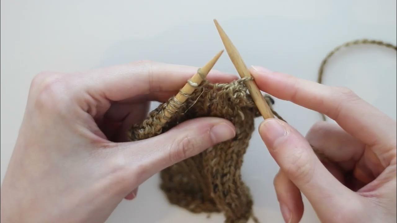 How to knit the elastic bind off | WAK - YouTube