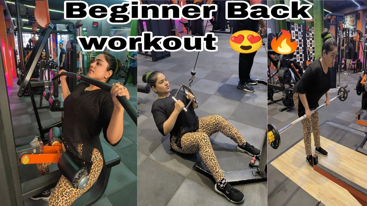 Beginner Back workout 👍🔥💥#back #gymworkout - YouTube