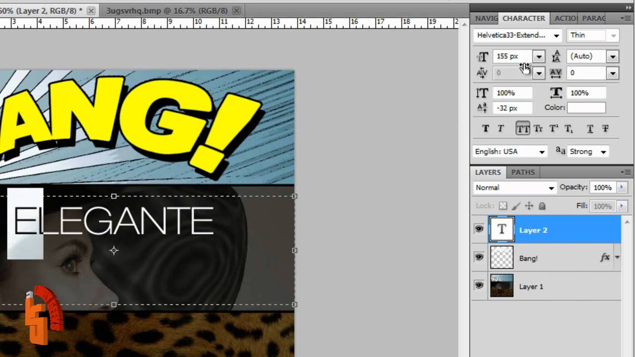 Photoshop Tres efectos de letras - YouTube