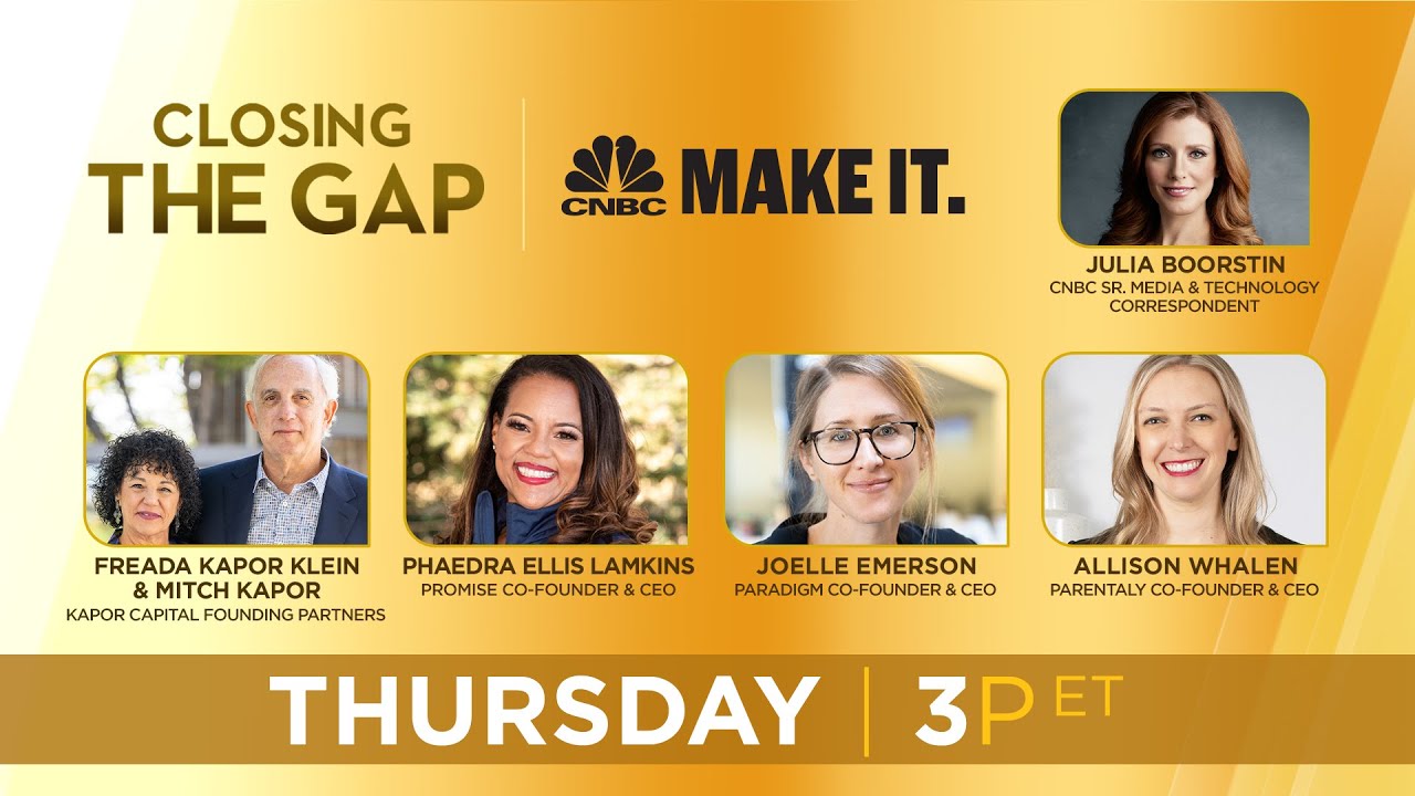 CNBC spotlighting female founders closing the gap for women in the ...