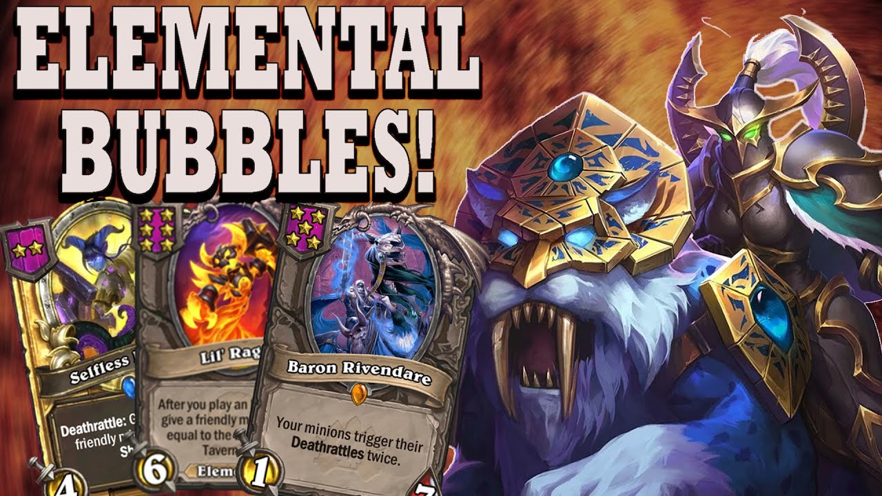 Elemental Bubbles! Maiev Shadowsong Hearthstone Battlegrounds Gameplay ...