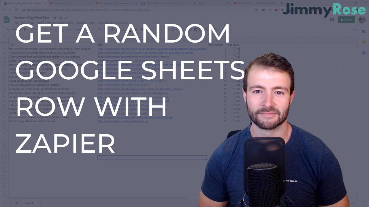 How to get a random row from Google Sheets with Zapier - Post random ...
