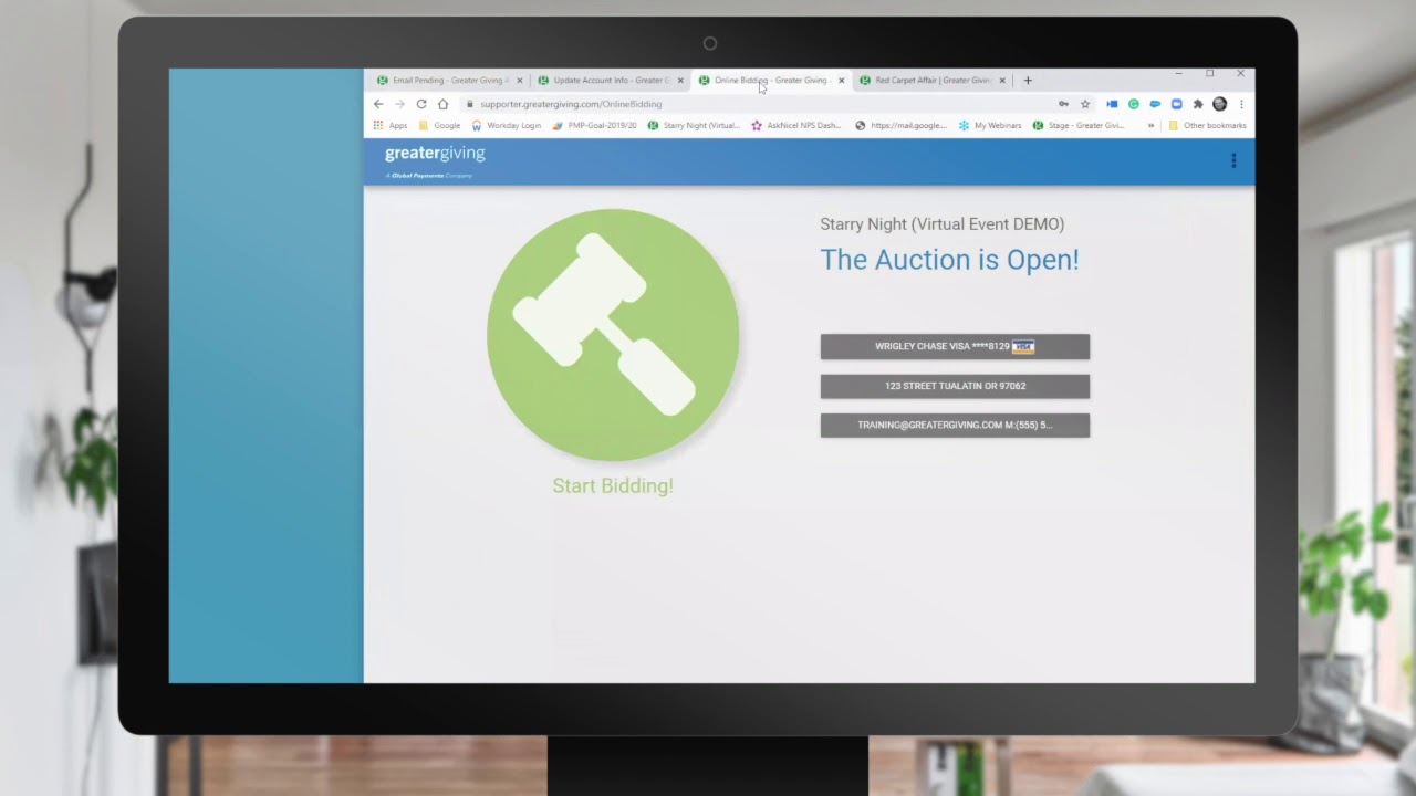 How to Sign Up to Bid and Donate in Greater Giving - YouTube