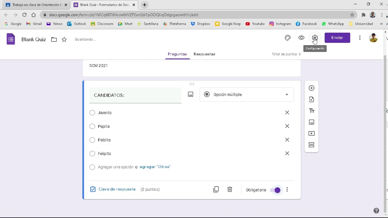 Formulario de Clase - YouTube