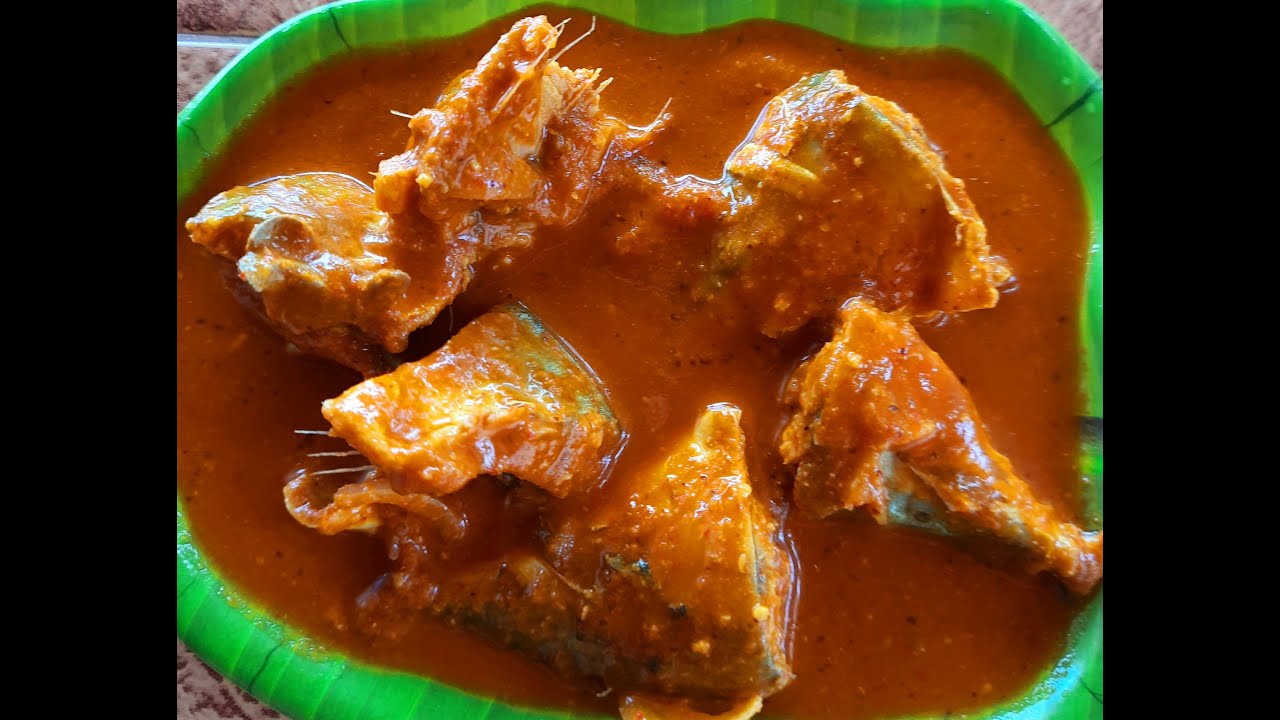 Mackerel fish curry - Bangude kajipu - YouTube
