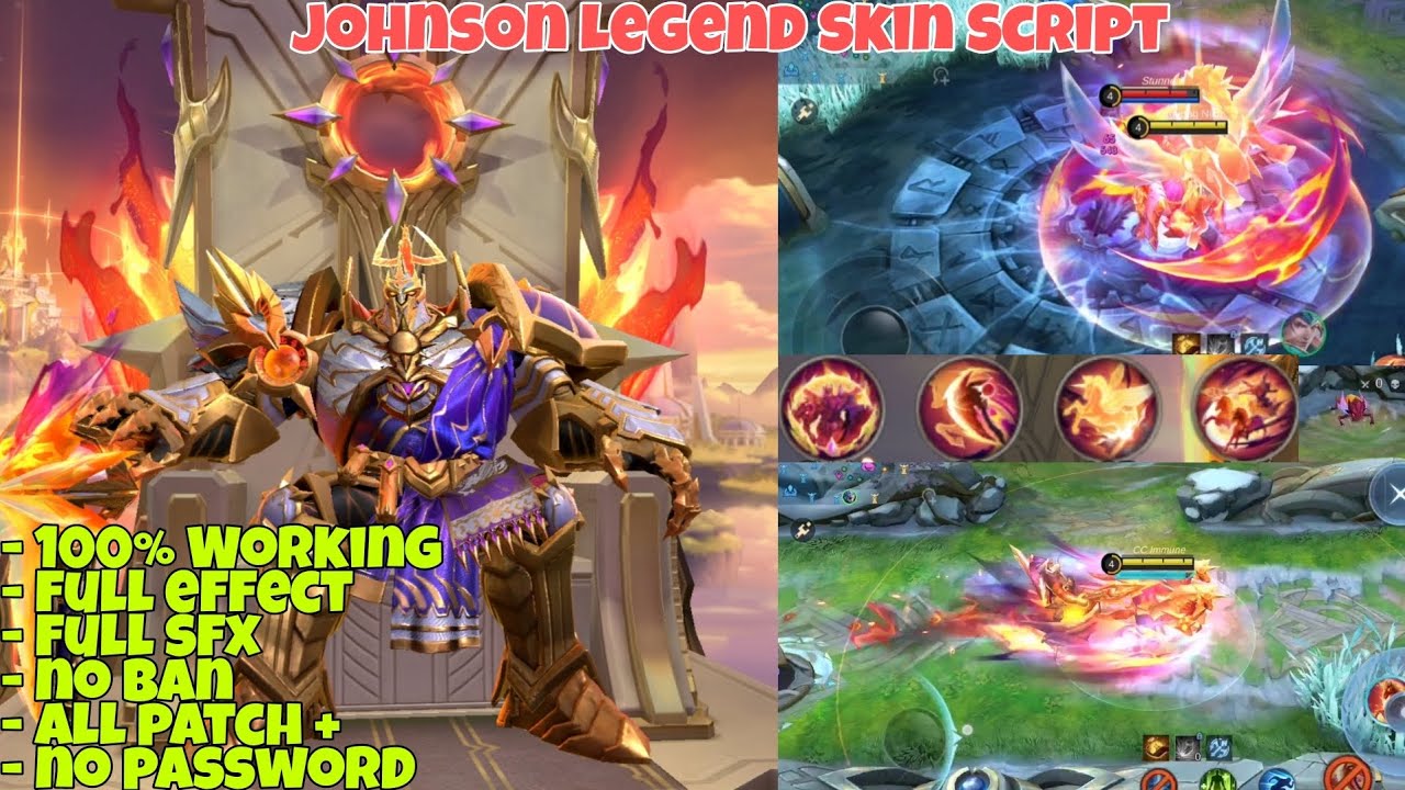NEW! JOHNSON LEGEND SKIN SCRIPT | No Password + 100% Working - YouTube