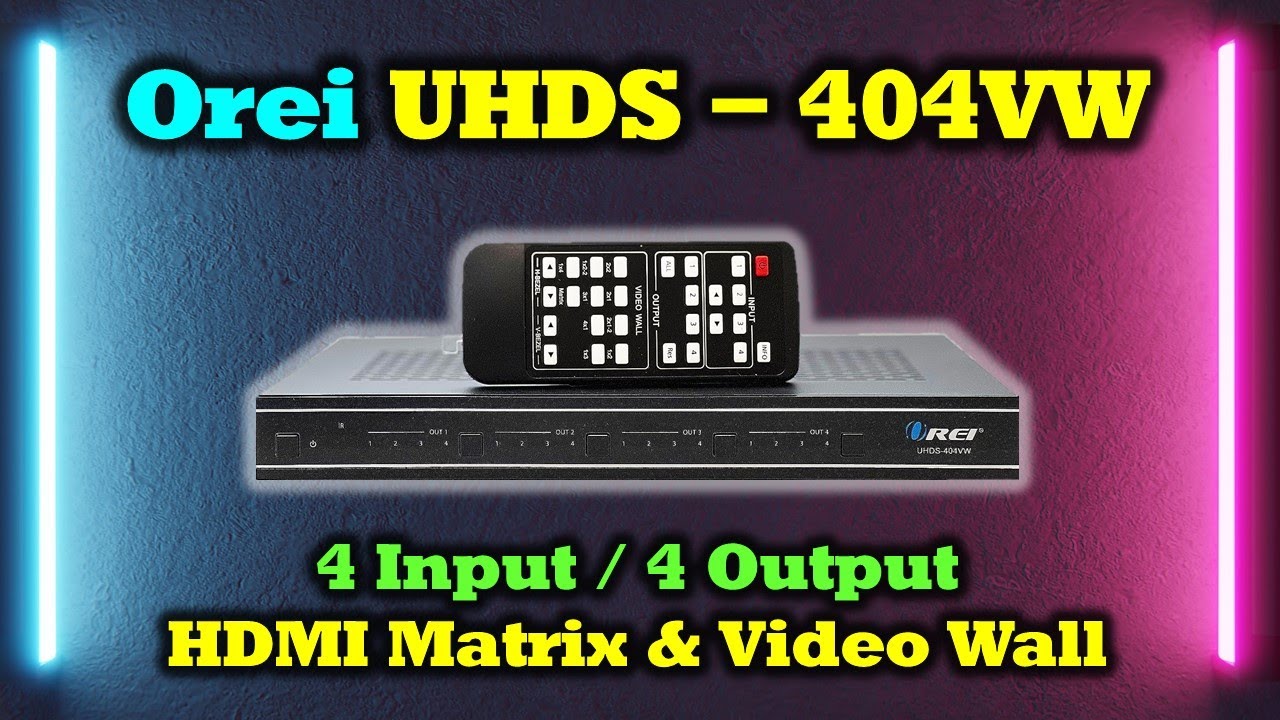 Orei UHDS-404VW | HDMI Matrix & Video Wall Generator - YouTube