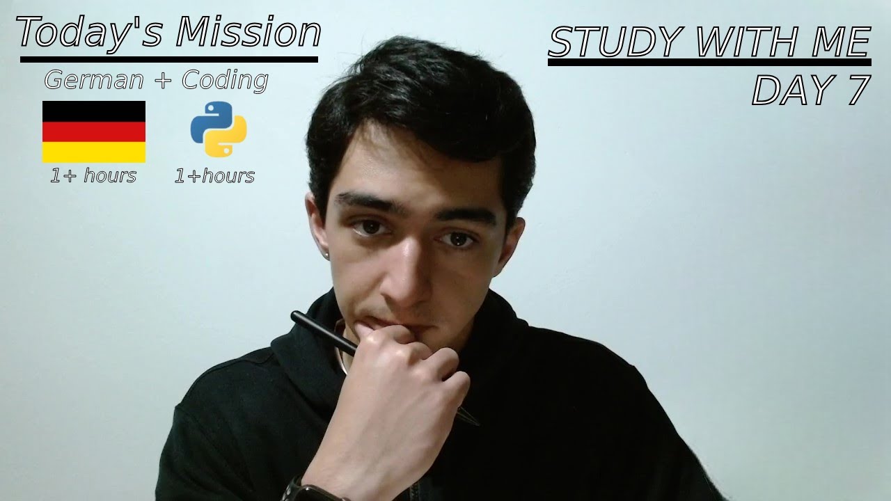 Study With Me | Rain Sound | German + Coding | Day 7 (Türkçe) - YouTube