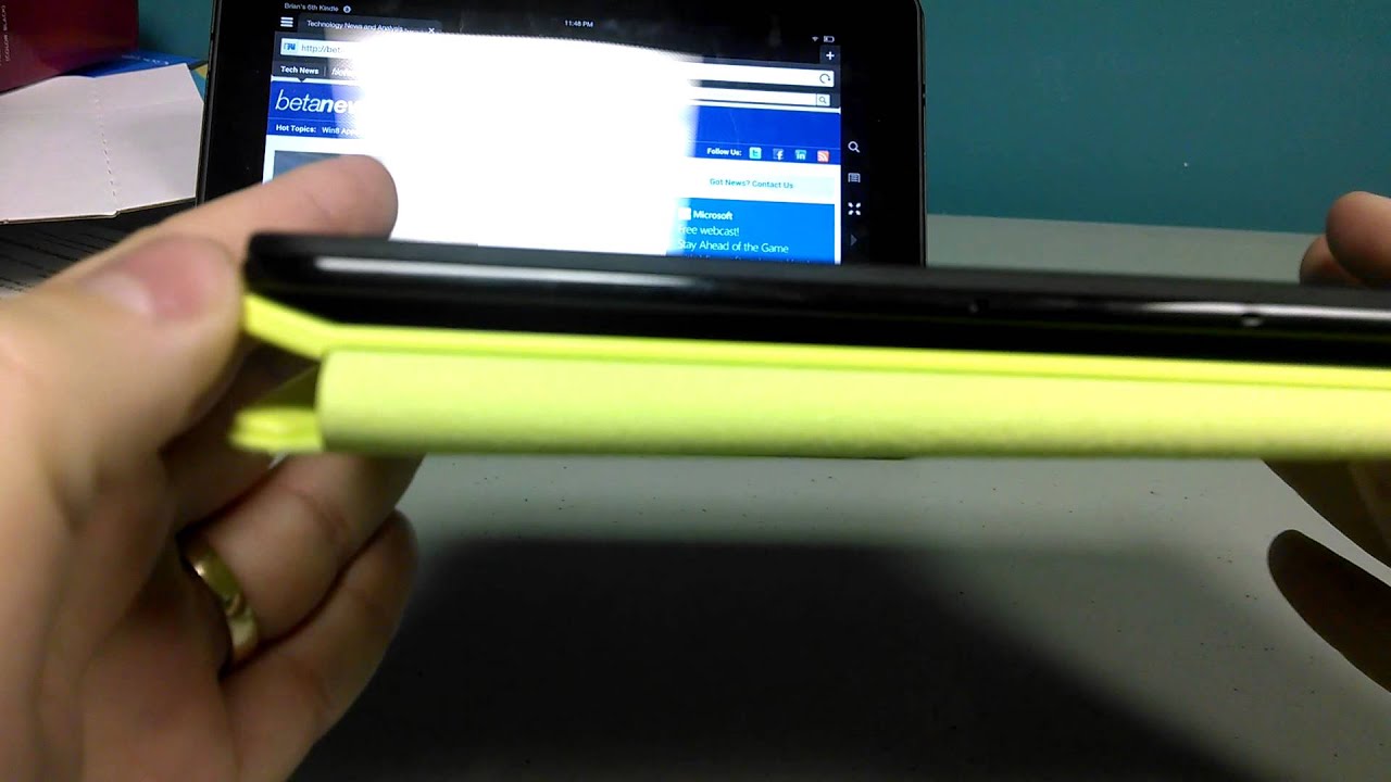 Kindle Fire HDX Origami Case - YouTube