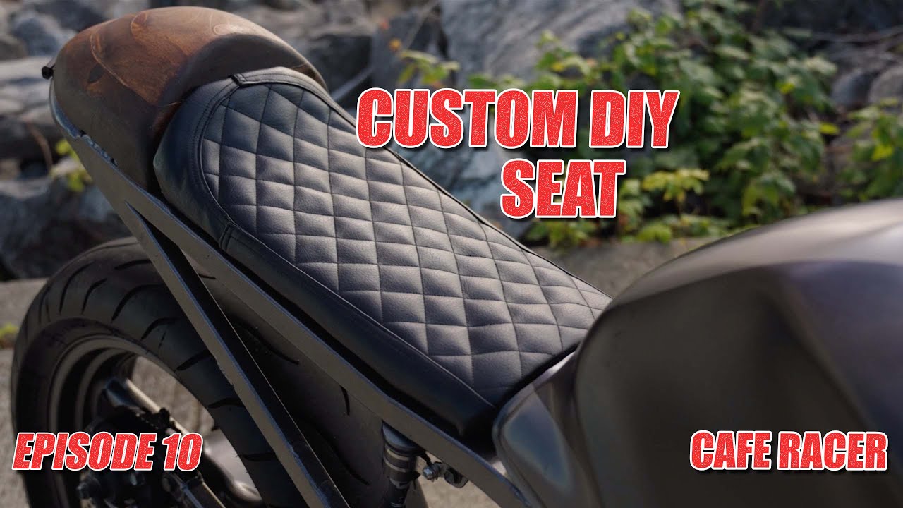 HANDMADE CAFE RACER SEAT UPHOLSTERY - SUZUKI GS500 BUILD EP. 10 - YouTube