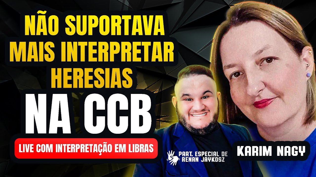 TESTEMUNHO IMPACTANTE! Foi intéprete de Libras na CCB! - YouTube