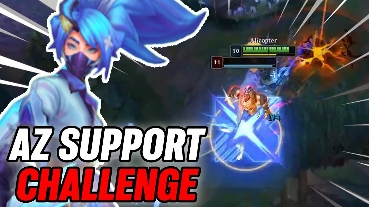 AZ SUPPORT CHALLENGE AKALI | ALICOPTER - YouTube