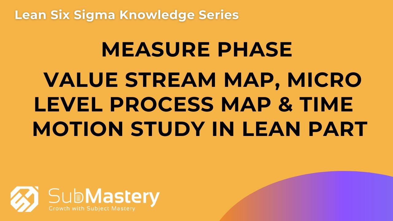 Measure Phase - V.S.M , Micro Level Process Map & Time Motion Study in ...
