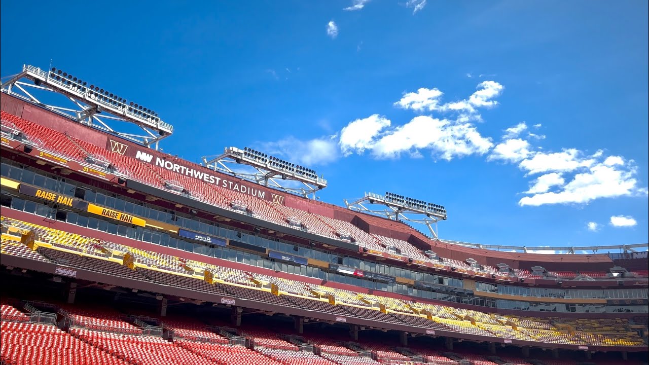 Inside of the Washington Commander’s Northwest Stadium - YouTube