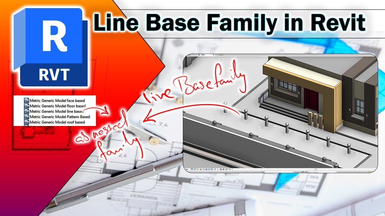 Revit architecture (Line Base Family) QUICK Video - YouTube