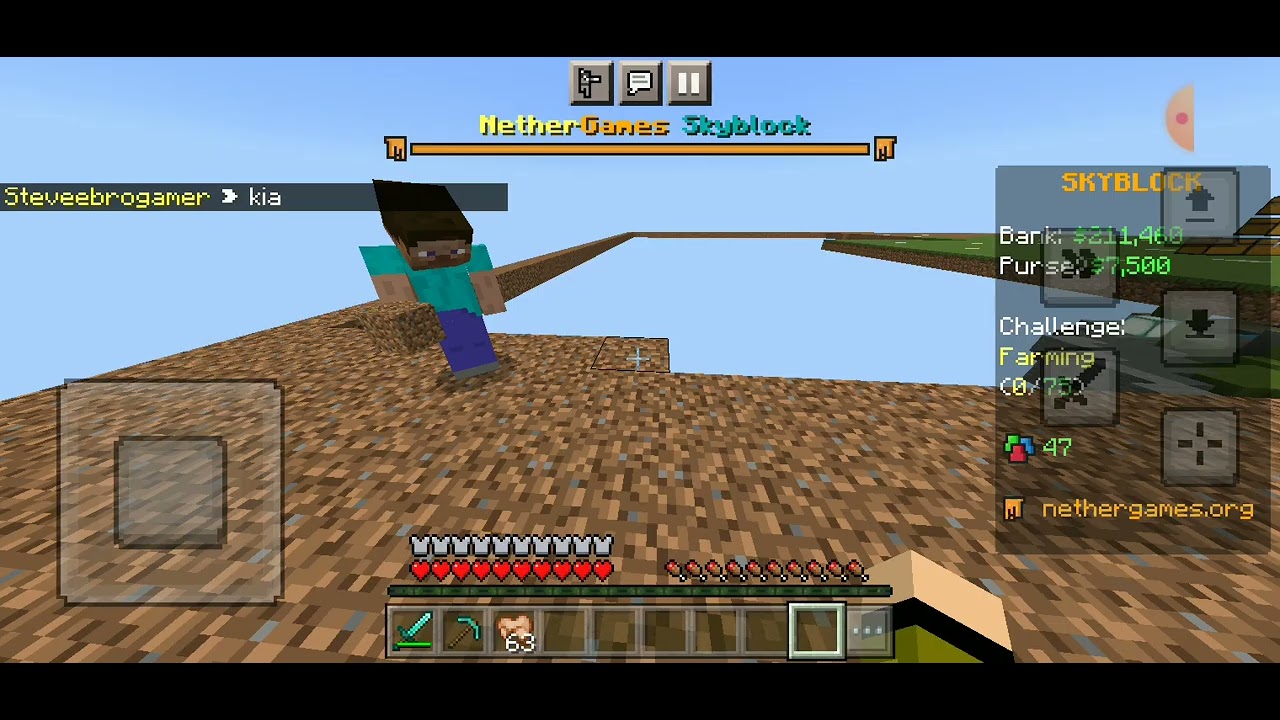 playing skyblock with friend - YouTube