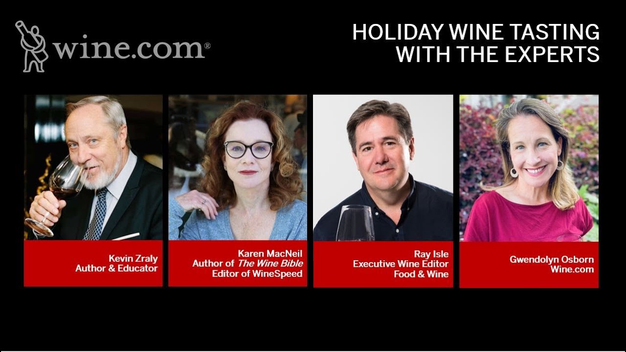 Wine.com Presents a Holiday Wine Tasting with Ray Isle, Karen MacNeil ...