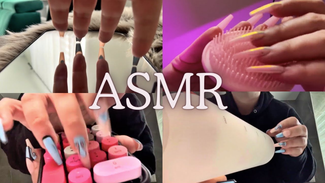 ASMR BUILD UP TAPPING AND SCRATCHING ON RANDOM ITEMS COMPILATION 👑 3 HOURS, NO TALKING - YouTube