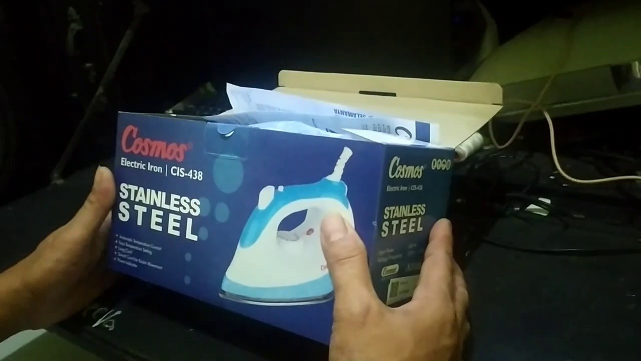 setrika cosmos CIS 438 unboxing dan tes - YouTube