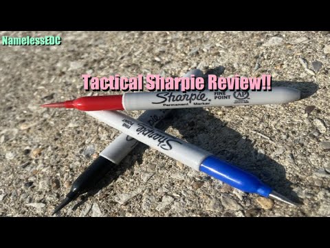Tactical Sharpie Review (Thanks to @JustMikeyB) - YouTube