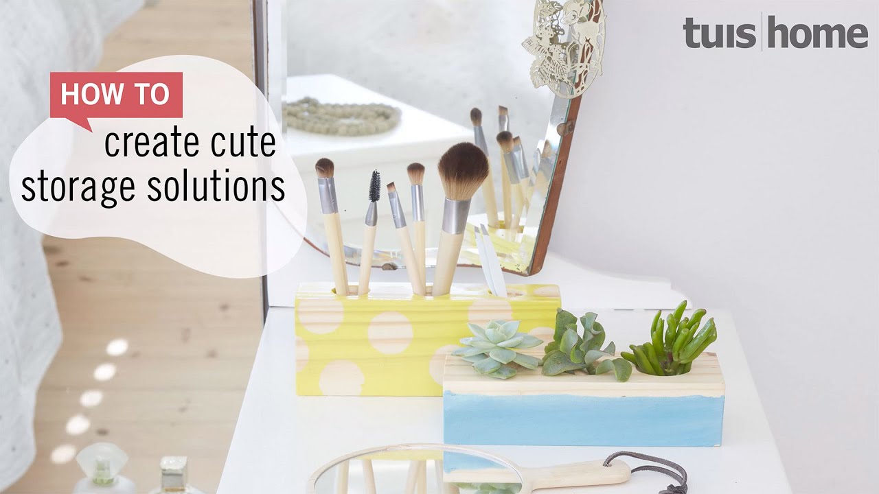 How to create cute storage solutions - YouTube