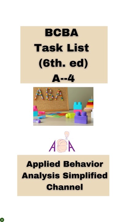 BCBA Task List: Distinguish Among Different Areas Within Applied ...