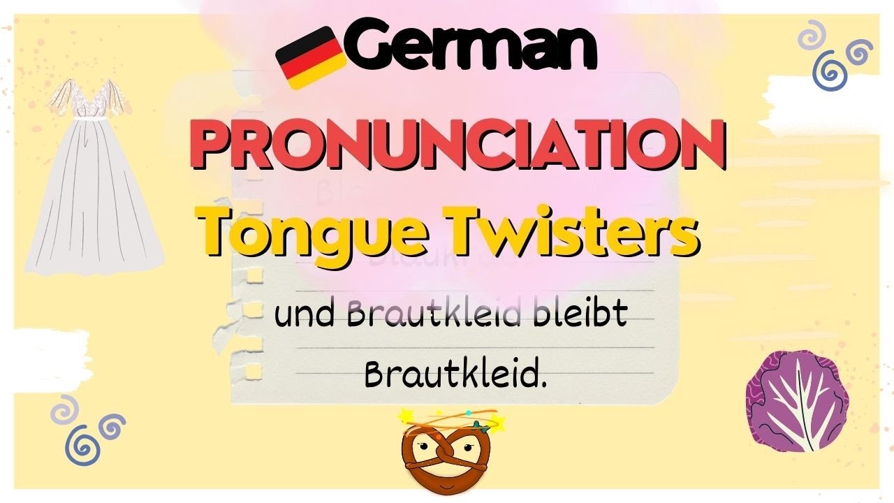German Tongue Twisters | Zungenbrecher German Pronunciation | Learn ...