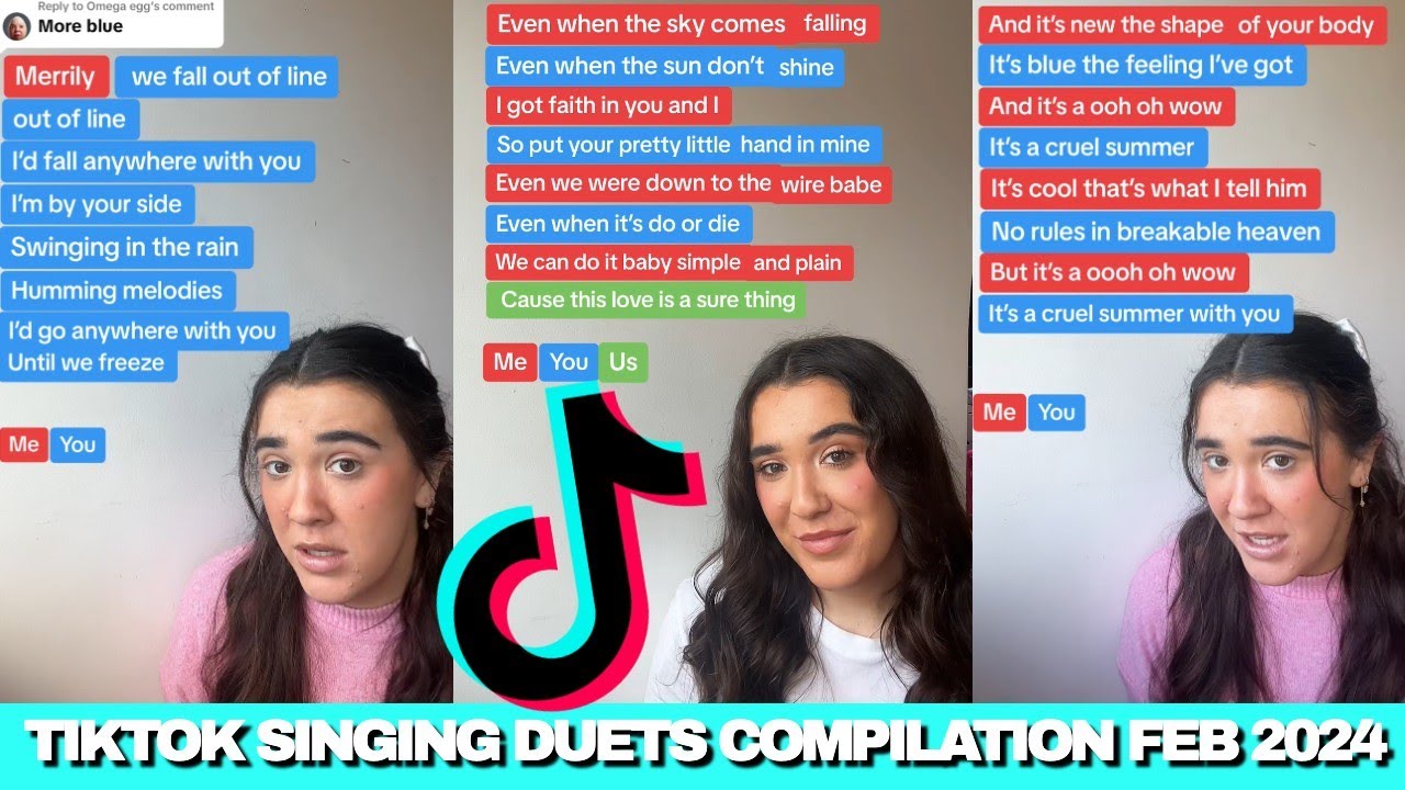 TIKTOK SINGING DUETS COMPILATION FEB 2024 PART 2! @officialemmawhite TIKTOK! - YouTube
