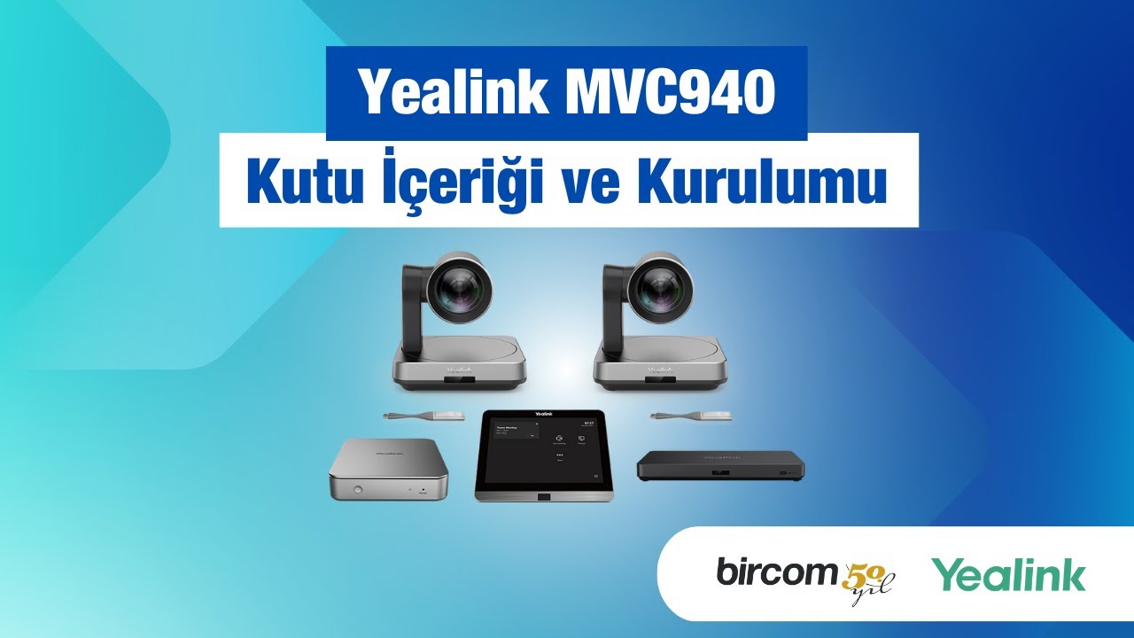 Yealink MVC940 Kutu İçeriği ve Kurulumu - YouTube