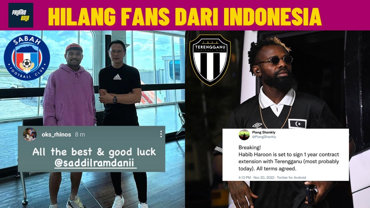 Saddil Ramdani angkat kaki dari Sabah? Habib Haroon kekal di Terengganu ...