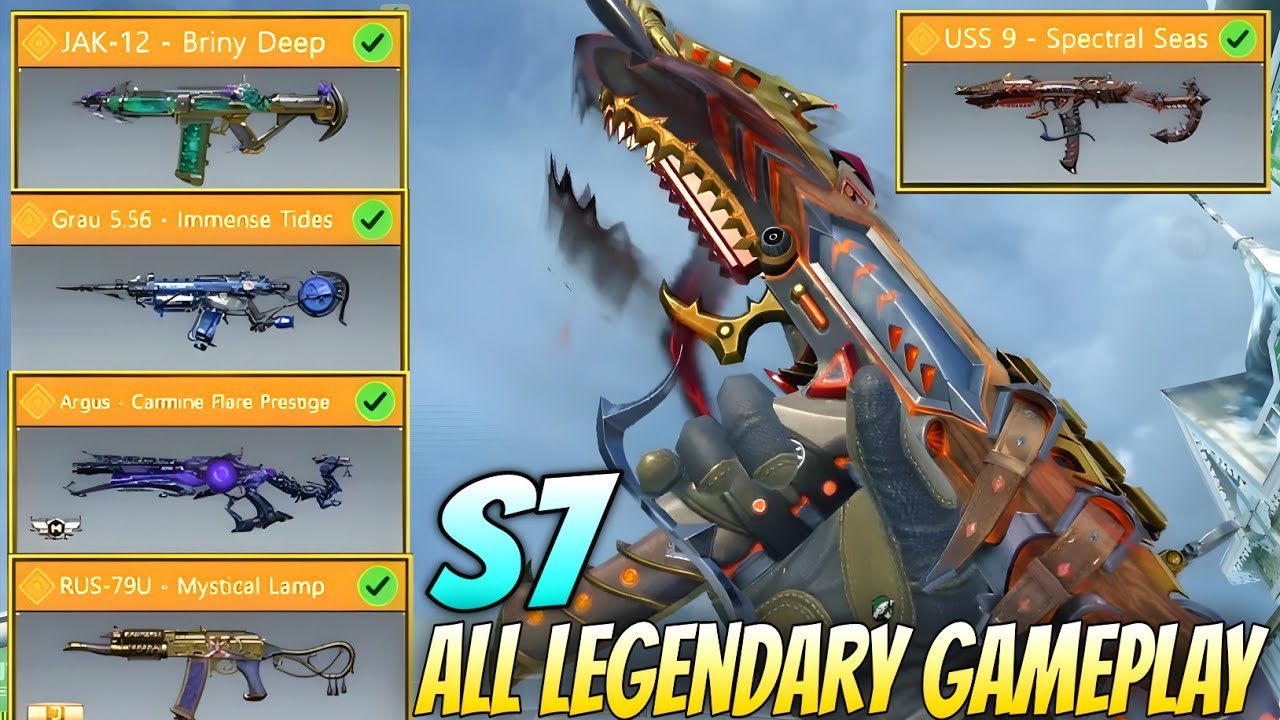 Season 7 All New Free & Paid Legendary Guns Gameplay 2025 | Kill Effect ...