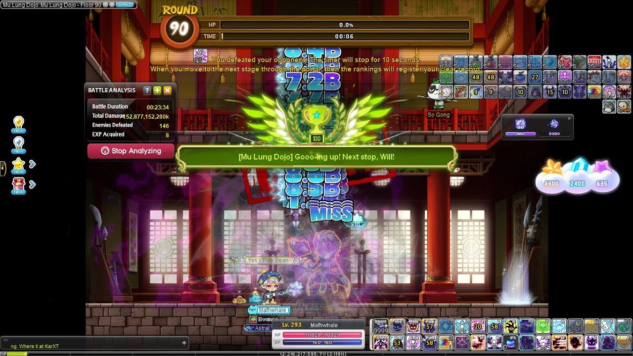 Maplestory Reboot Demon Slayer 90f Dojo Clear - YouTube