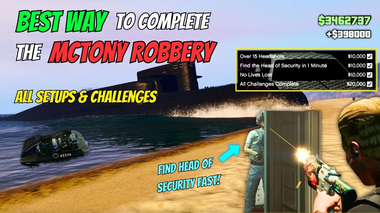 The McTony Robbery ALL Setups & Challenges | Best Way To Complete The ...
