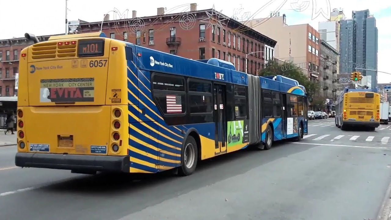 MTA: 2018 New Flyer XN60 [1052]|2017 New Flyer XD60 [6057] Bx15/M101 ...
