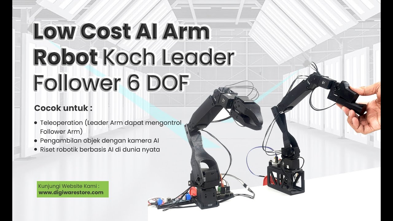 Low Cost AI Arm Robot Koch Leader Follower - YouTube