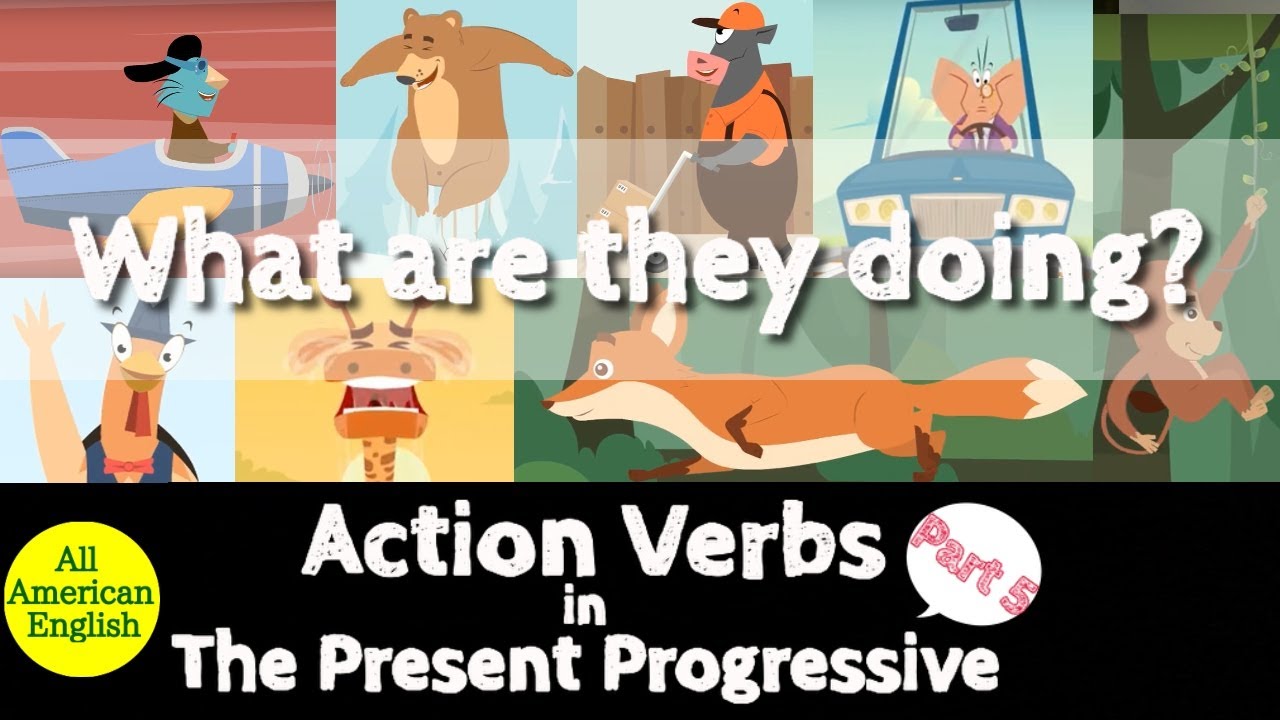 [Action Verbs] in English Part 5 | What are they doing? | Basic ...