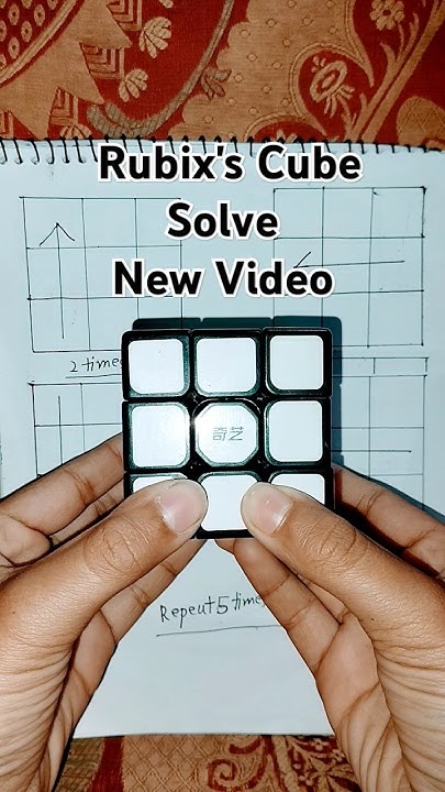 (3x3) Rubix's Cube Solve New Easy Technique #shorts - YouTube