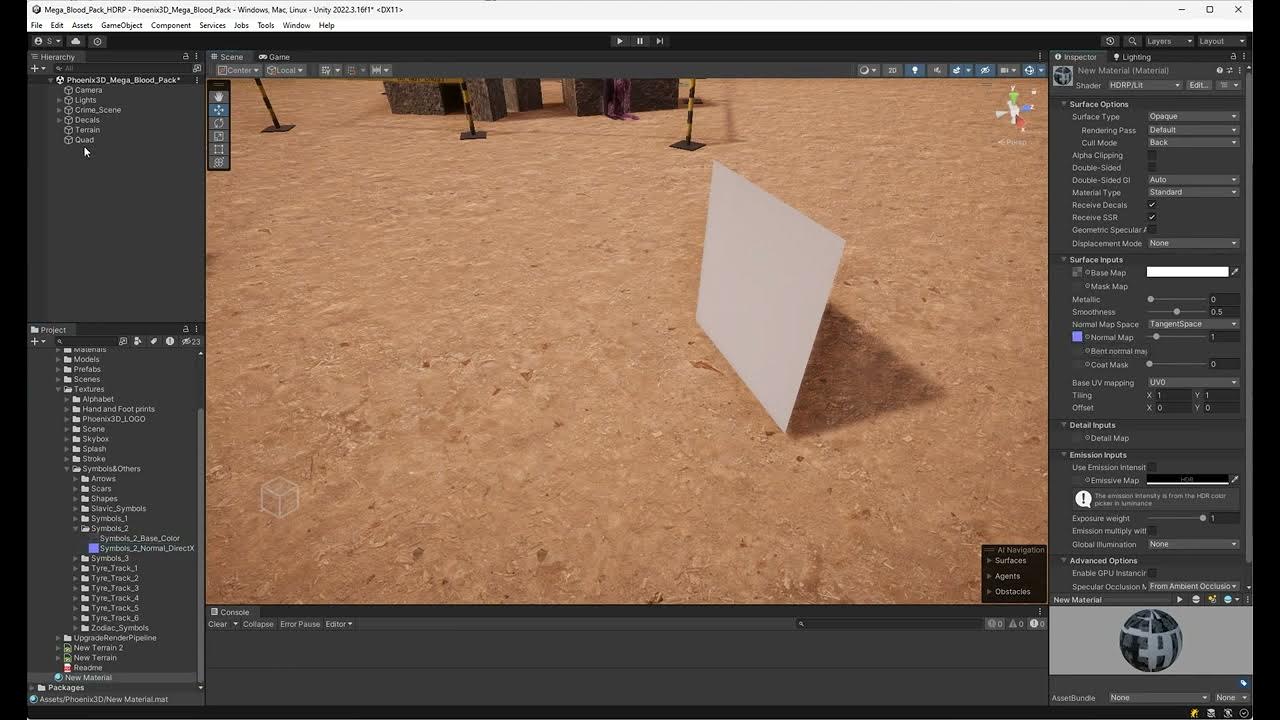 How to create blood shader in unity HDRP - YouTube