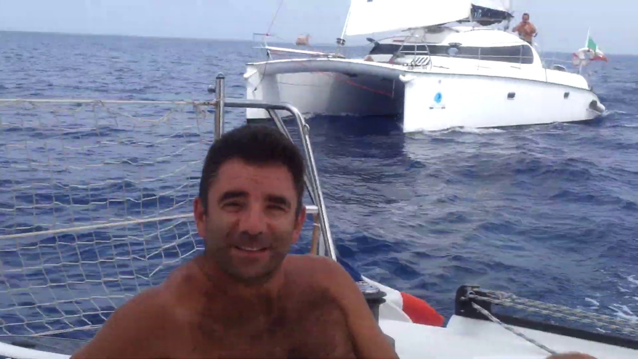Traversata Ischia Ponza 2012 catamarani Lady Hawke 33 - YouTube