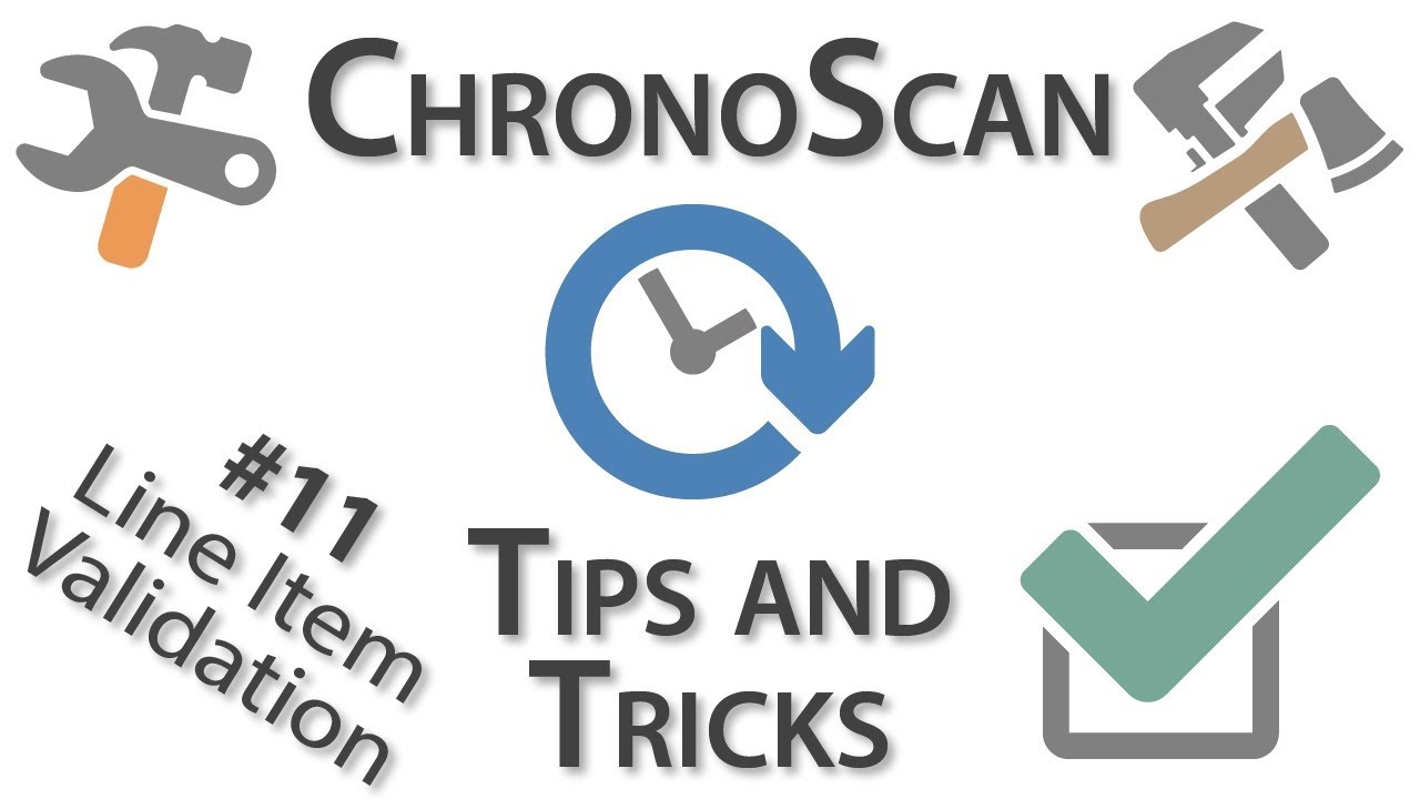 Line Item Validation Tutorial on ChronoScan - YouTube