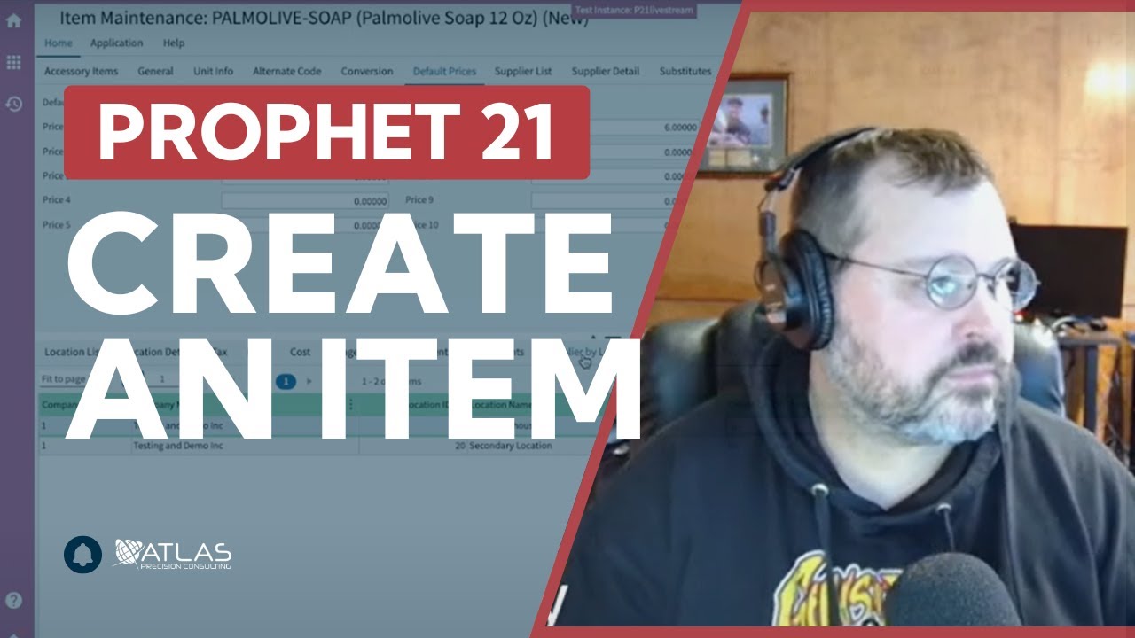 How to Create a New Item in Prophet 21 (Deep Dive) - YouTube