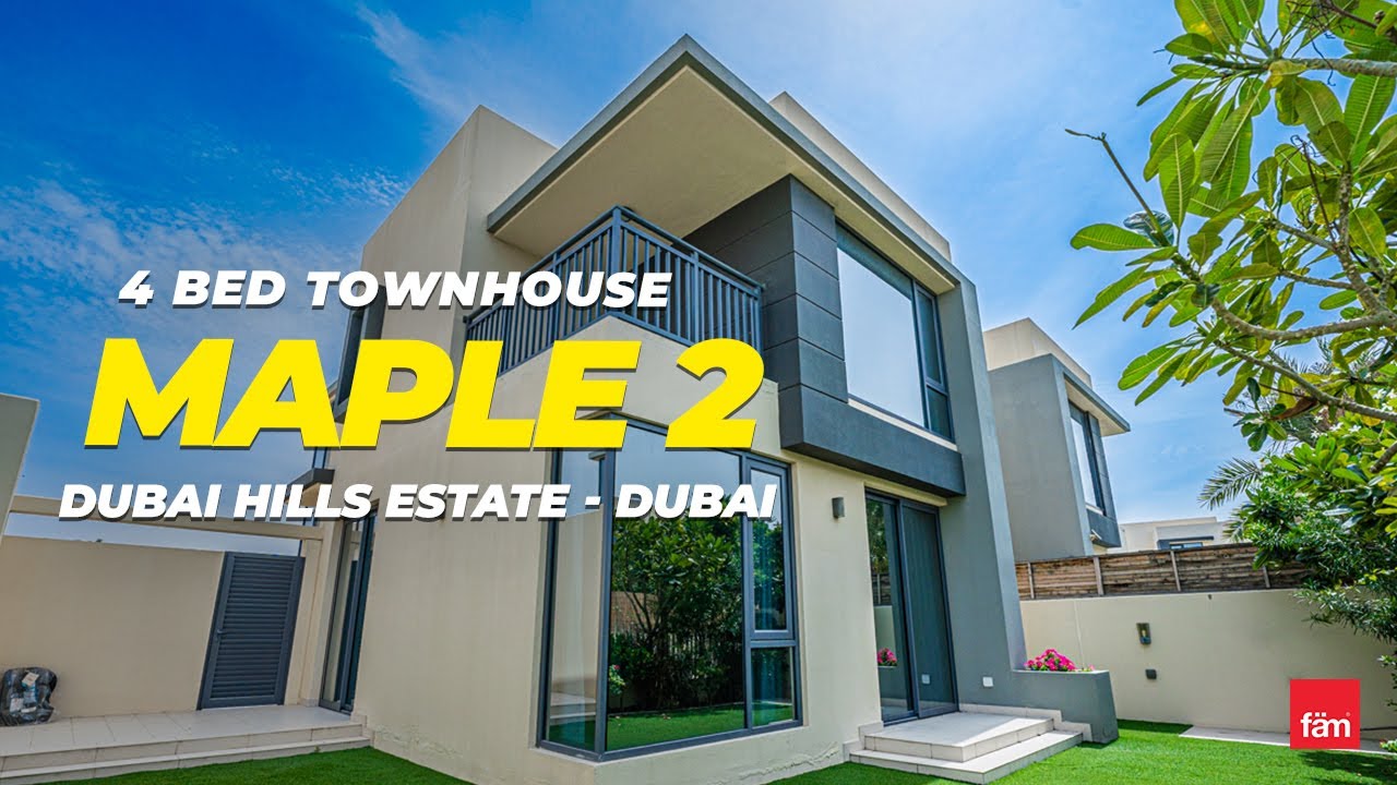 Amazing 4 Bed Townhouse in Maple 2, Dubai Hills Estate - Dubai - YouTube