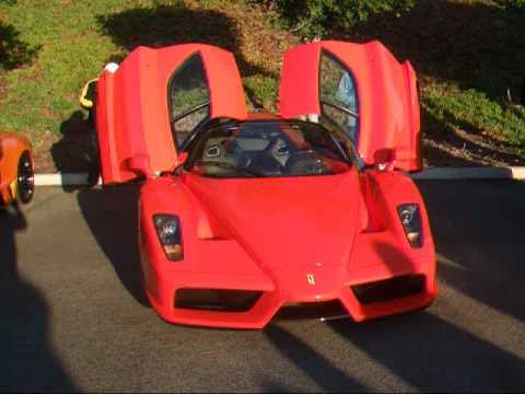 Orange Enzo Ferrari Start Up & Accelerations - YouTube