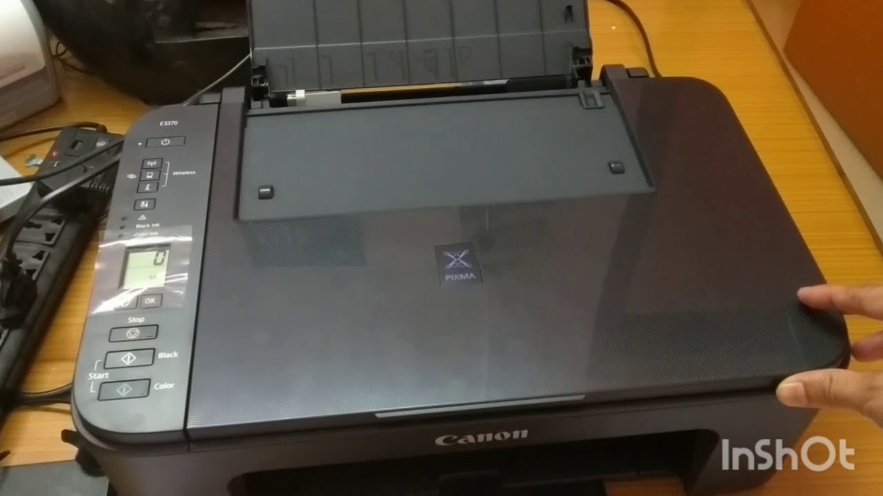 Canon E3370 . How to scan a document and save it to your computer - YouTube