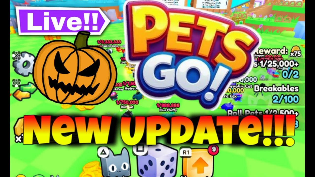 LIVE PETS GO ALL NEW FIRST UPDATE!! HALLOWEEN AND MORE!! #petsgo - YouTube