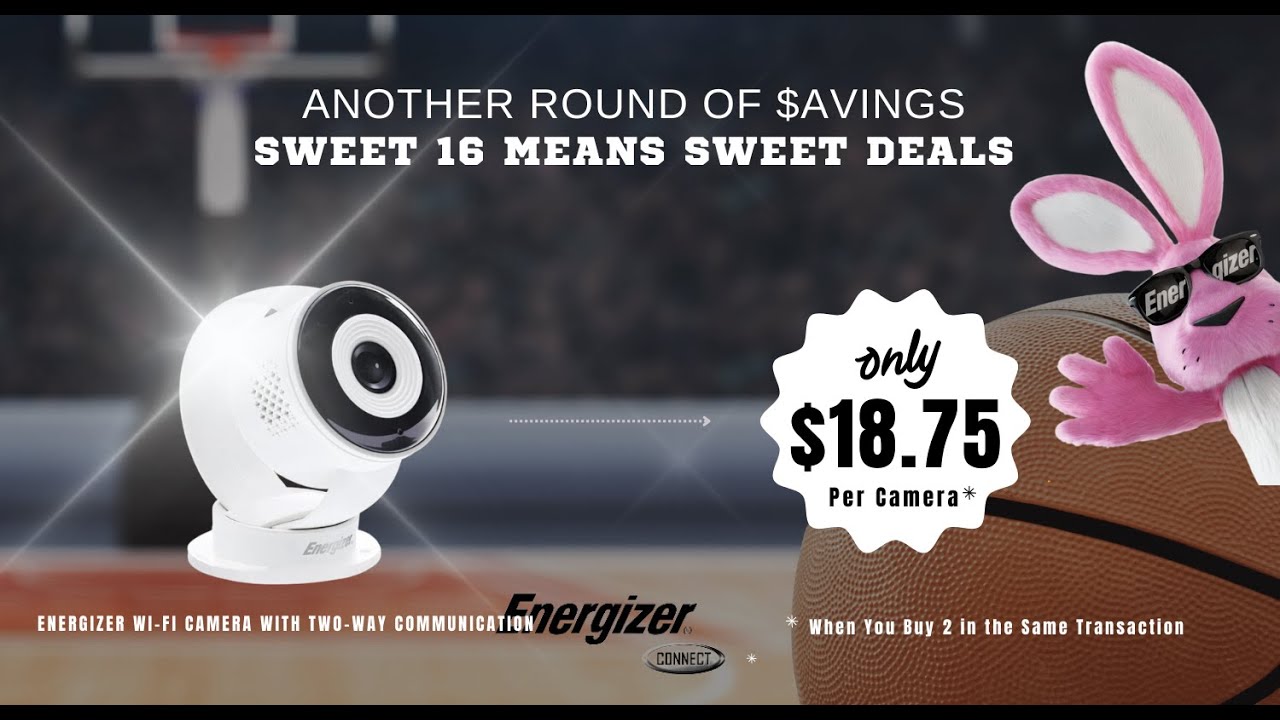Energizer Indoor Wi-Fi Camera - Two-Way Communication - Use the ...