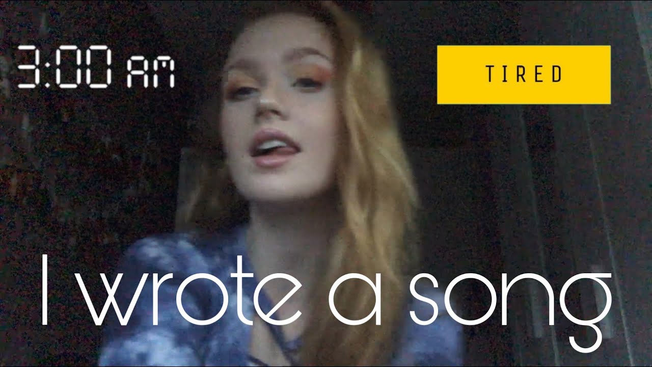 I wrote a song... - YouTube