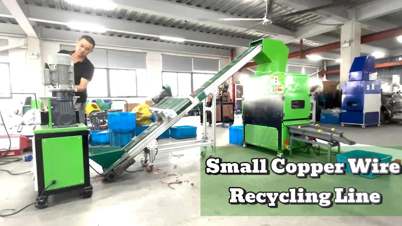 Small Copper Wire Recycling Line | Waste Copper Wire to Clean Copper ...