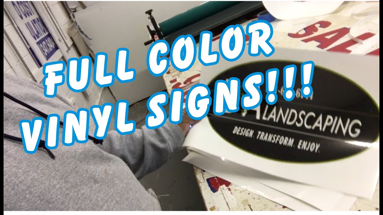 Digital printing Full color Vinyl, stickers - YouTube